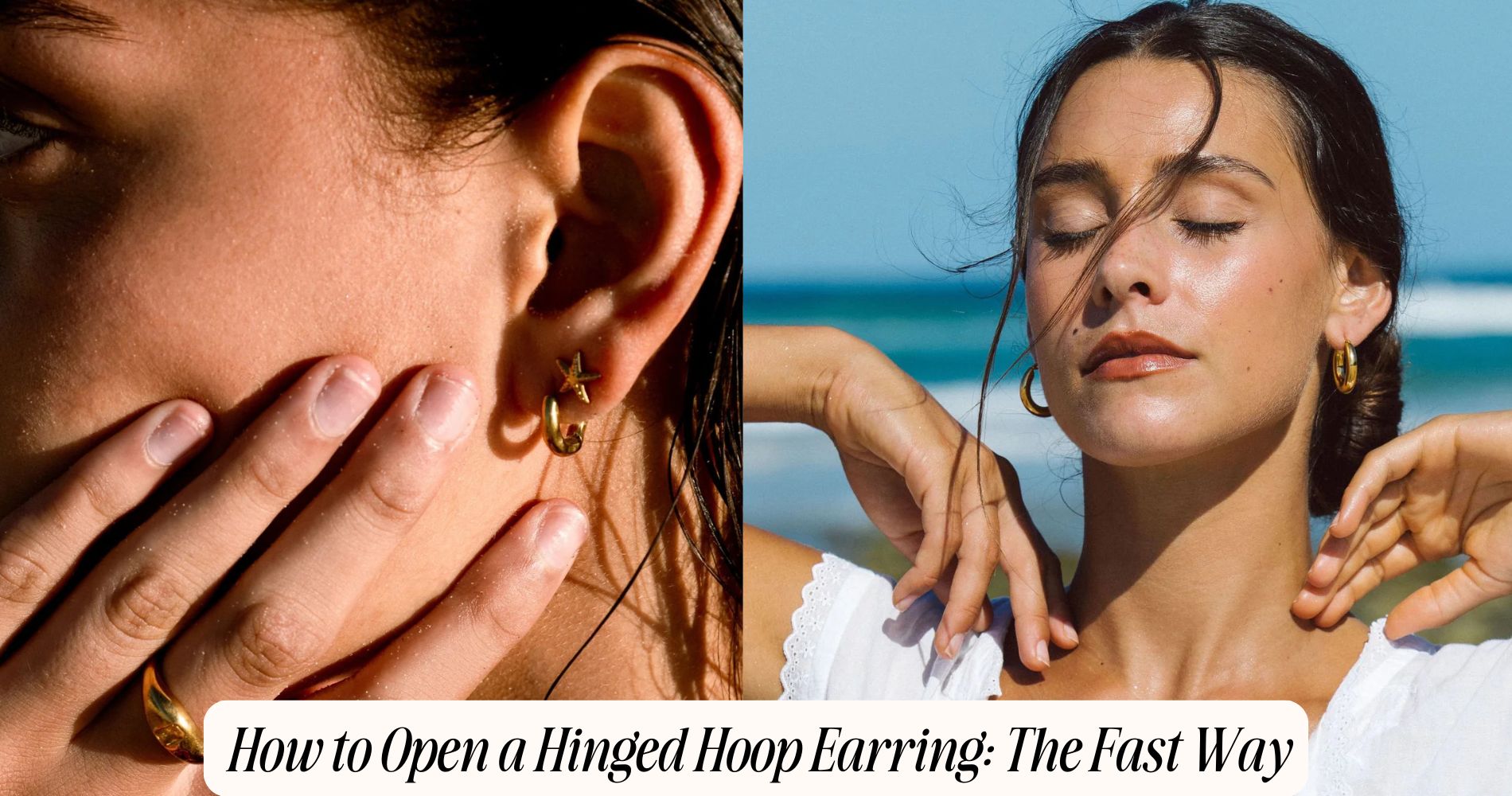 How to Open a Hinged Hoop Earring: The Fast Way