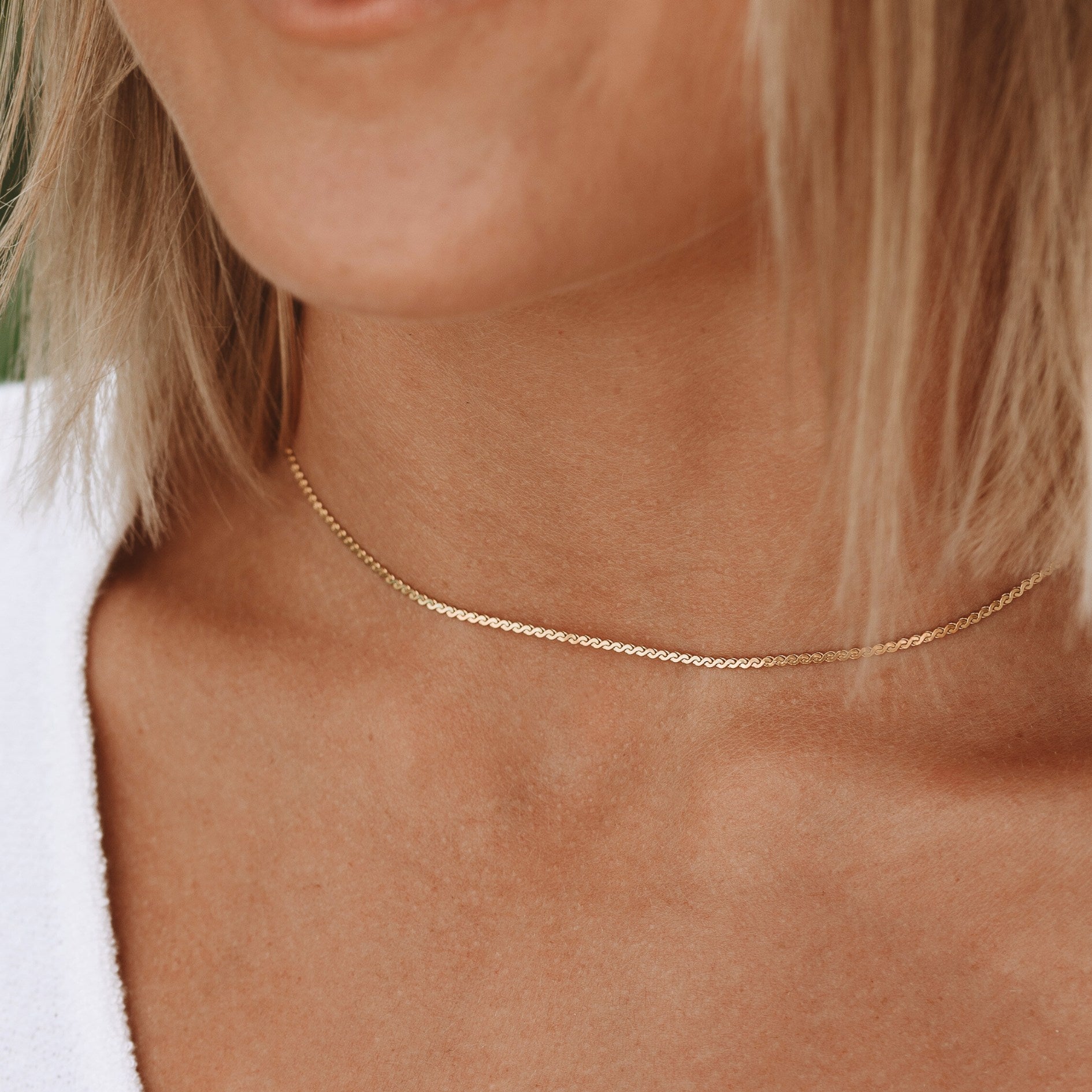 Dainty Choker Necklaces | Lifetime Color Warranty